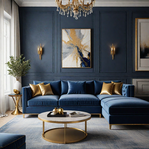 10 Royal Blue Couches Living Rooms - Interior Central Hub